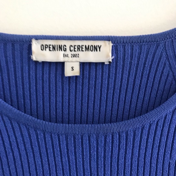 Opening Ceremony | Sweaters | Opening Ceremony Blue Knit Sweater | Poshmark